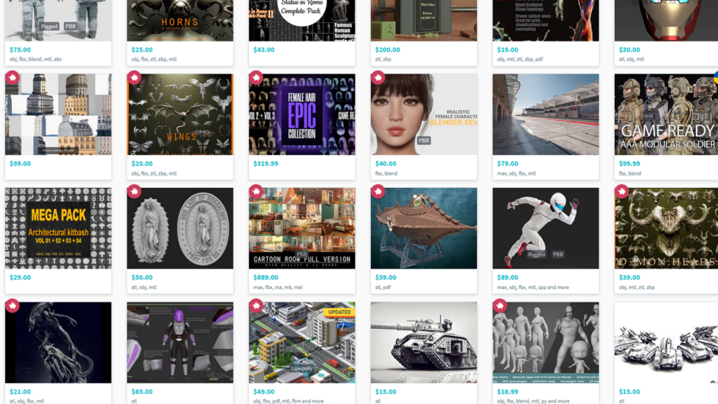 Unity 3d models - best sources to find game ready 3D models - Razzem